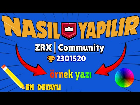 Brawl Stars ÜCRETSİZ RENK GEÇİŞLİ YAZI Nasıl Yazılır !! | İLK VE TEK VİDEO