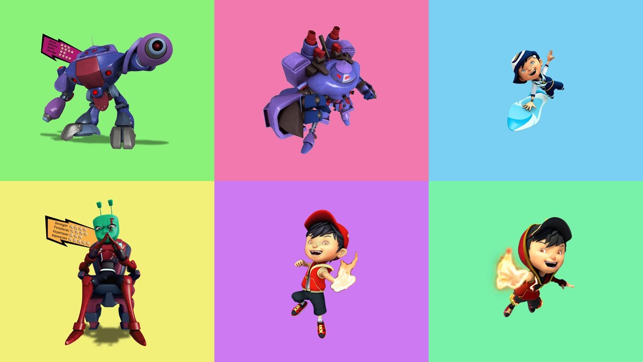 Boboiboy! Super Probe, Mega Probe, BoBoiBoy Cyclone, Ejojo, BoBoiBoy ...