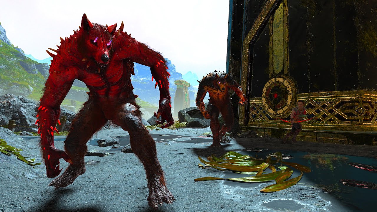 God of War - Double Wulver Fight (Give Me God of War/Level 1 Kratos ...