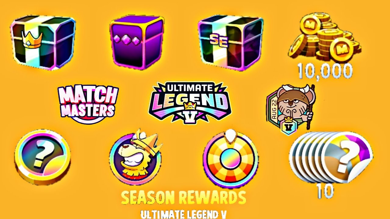 Season rewards 100 k | match masters | SE box legendary Box super spin ...