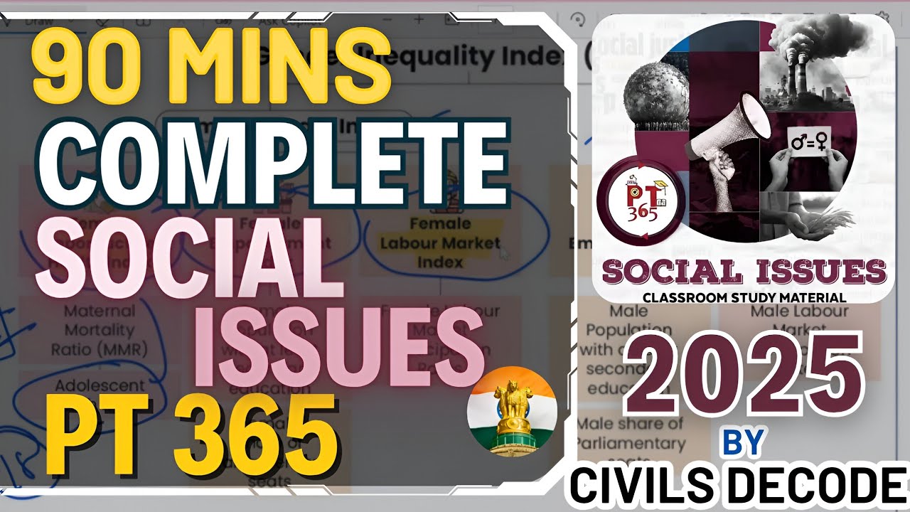 PT365 SOCIAL ISSUES 2025 COMPLETE | Vision IAS PT365 Social Issues | # ...