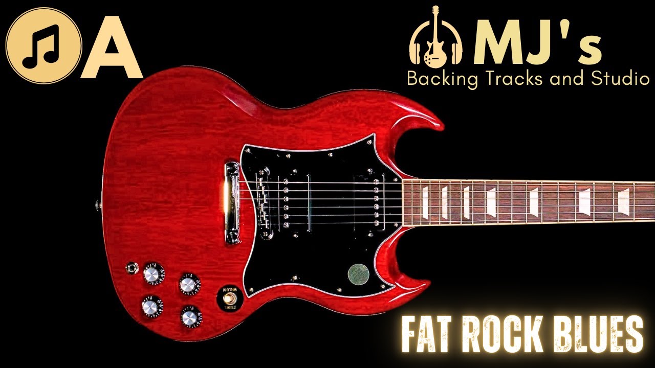 Driving Fat Rock Blues in A | 135 bpm | Backing Track - YouTube