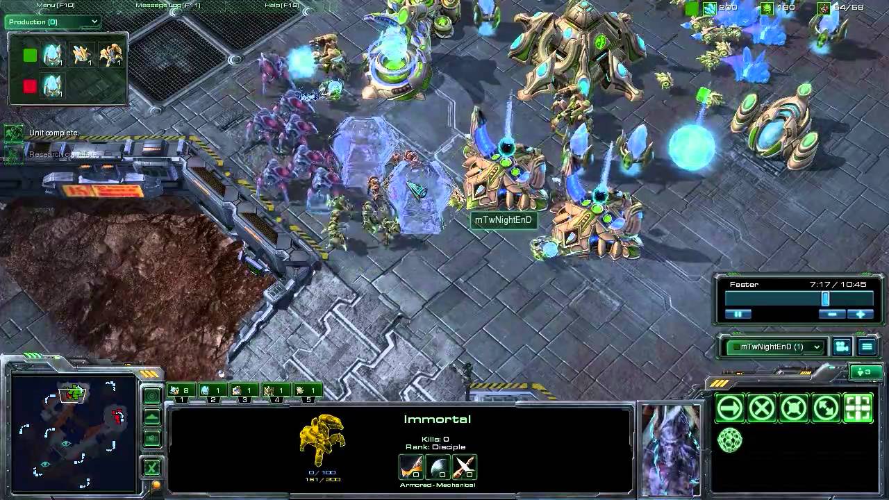 StarCraft 2 - [P] 2 Gate Immortal - Strategy - YouTube
