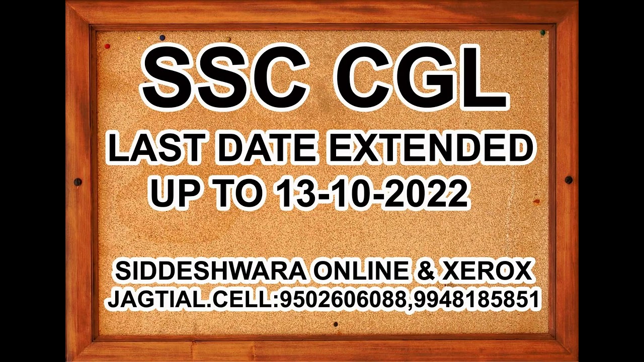 SSC CGL LAST DATE 13 10 2022 YouTube ssc-cgl-last-date-13-10-2022-youtube