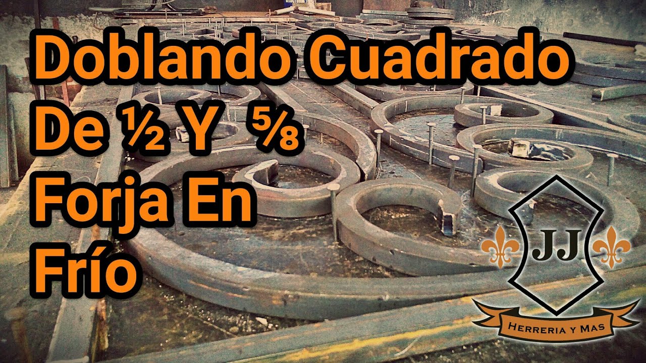 Forja En Frío - Doblando Cuadrado De ½ Y ⅝ - YouTube