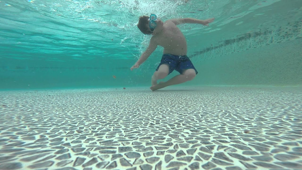 Playing with Gopro In pool - YouTube