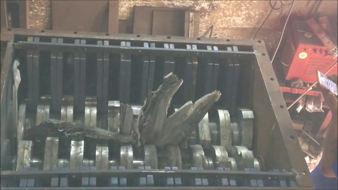 Amey Engineers: Heavy Duty Aluminum and Radiator Scrap shredder - YouTube