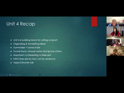 IEW Unit 4 recap - YouTube