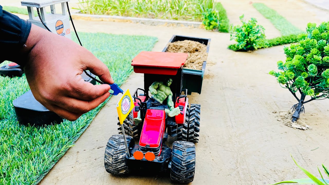 diy mini tractor heavy trolley loading new technology | Heavy truck stuck in a mud | The Mini ...