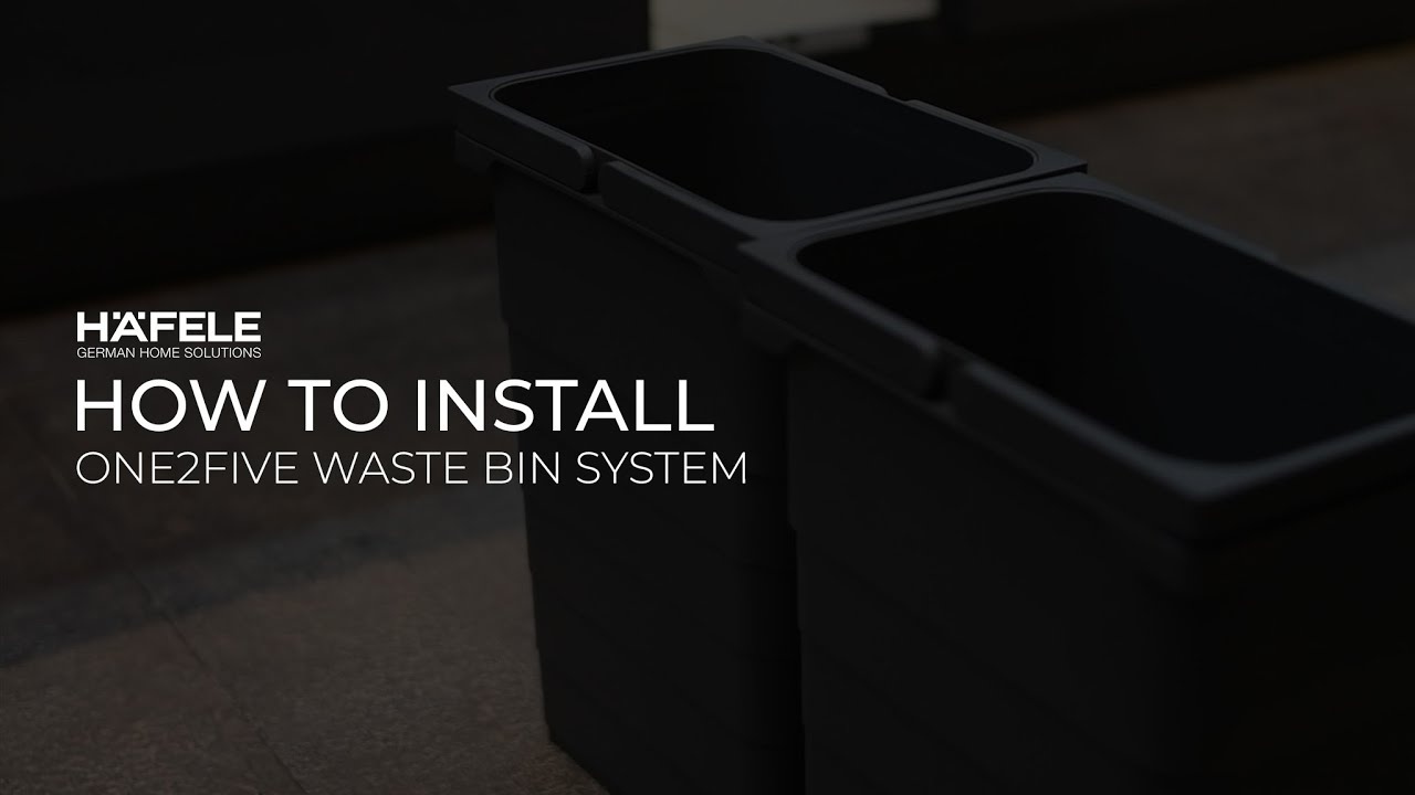 HOW TO INSTALL ONE2FIVE WASTE BIN SYSTEM - YouTube