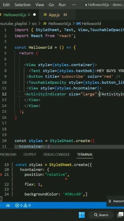 🎛🎛📲📞🎛 in ReactNative using Expocli #gaming #comment #channel #react #like #subscribe # ...