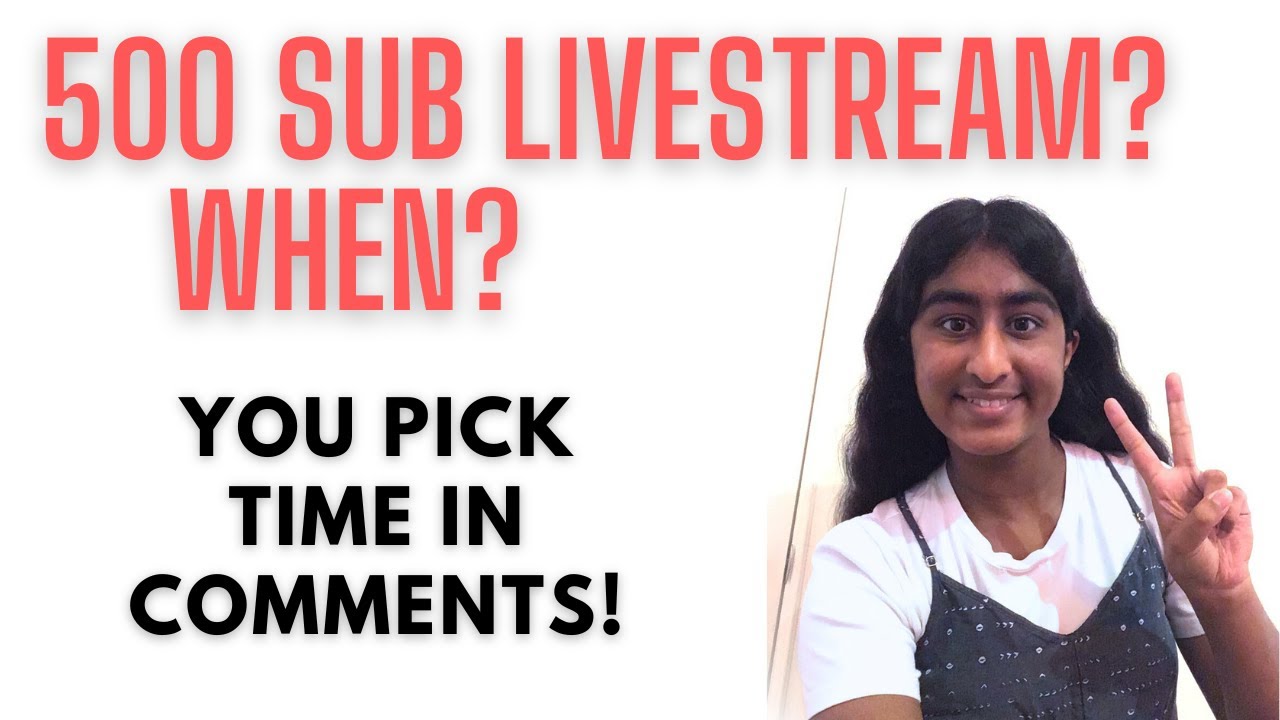 500 Sub Live This Weekend?! - YouTube