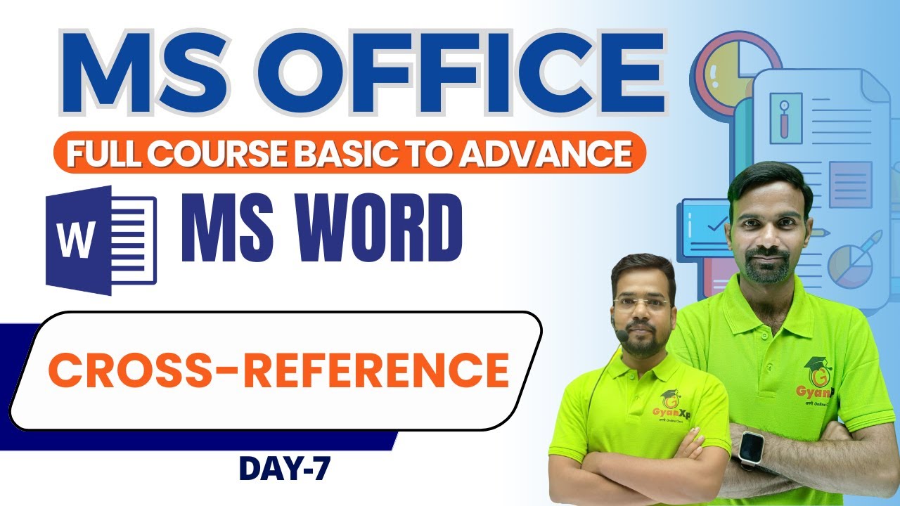 Day-6 || Microsoft Word || Insert Tab || Cross reference || Microsoft ...