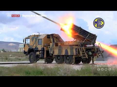 Tamamen yerli üretim çok namlulu roketatar mühimmatının testleri başarılı geçti