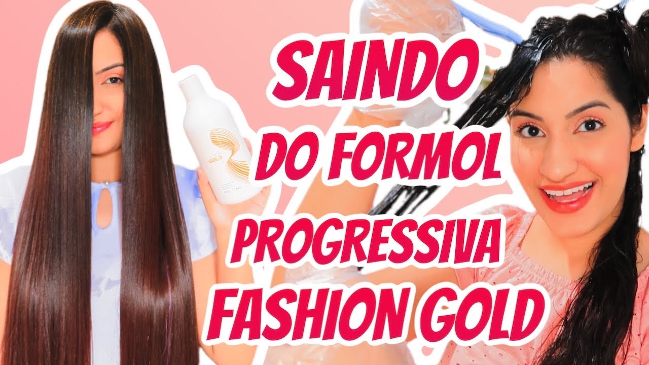 APLIQUEI A PROGRESSIVA FASHION GOLD, ALISAMENTO SEM FORMOL EM RAIZ ...
