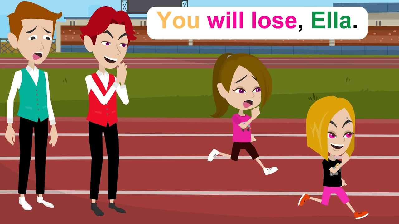Ella joins the running races - Comedy Animated Story - Ella English ...