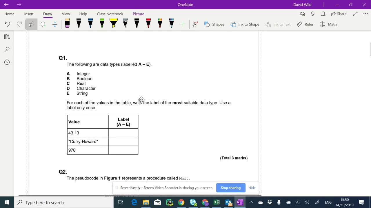 Subroutines Gcse Computer Science Questions Solutions Youtube