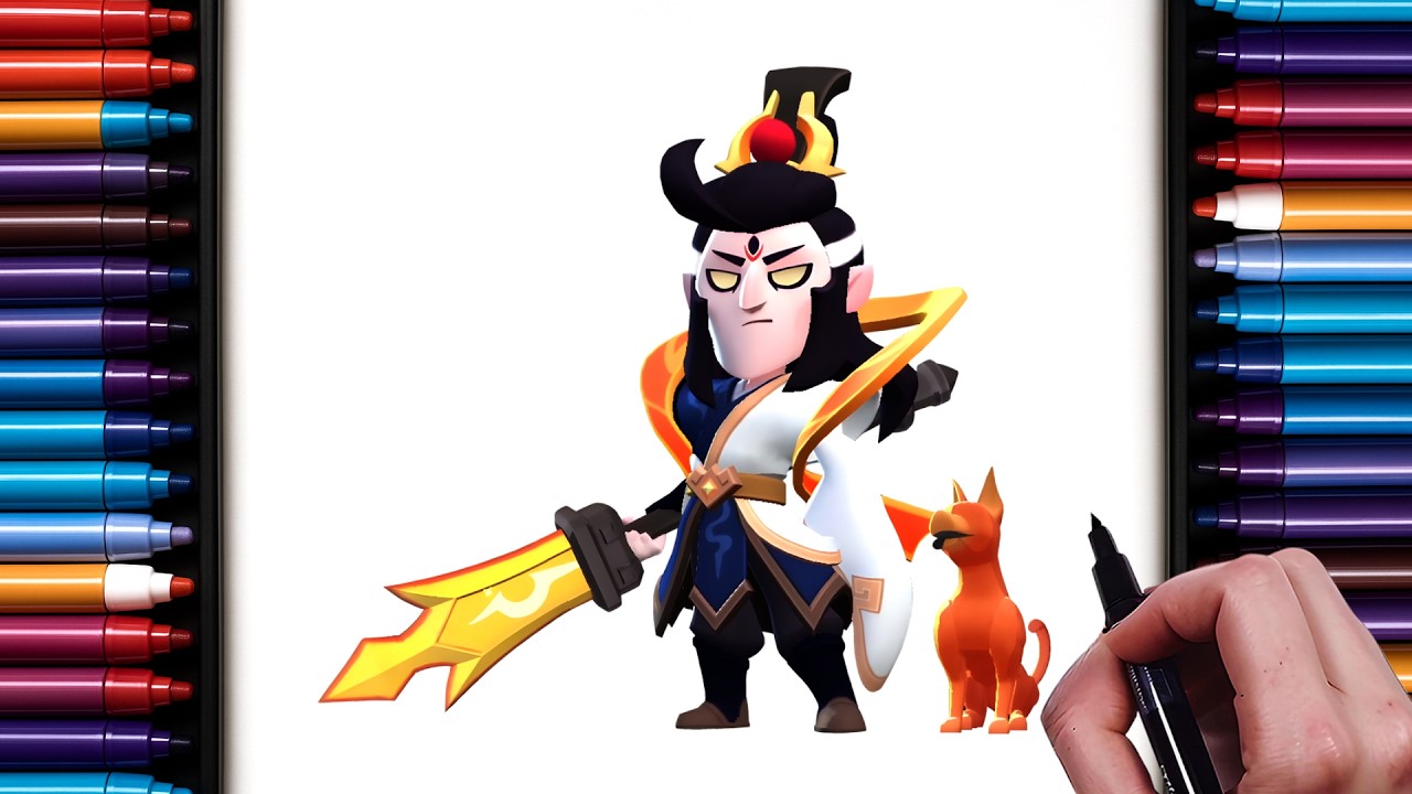 How to Draw Yang Jian Mortis China Brawl stars | China Brawl Stars ...