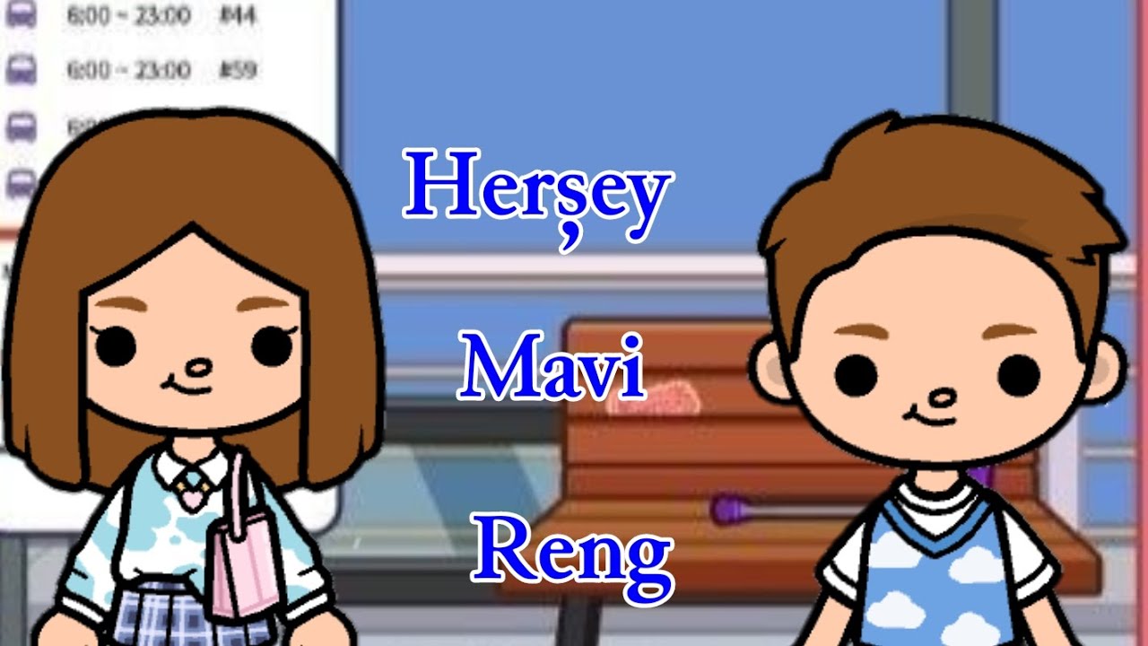 24 Saat Boyunca Herșey Mavi Reng!!Toca Life World!! - YouTube