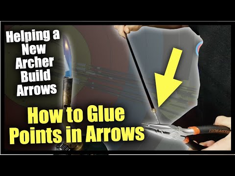 How to Install Points in Arrows for Beginners | Showing a New Archer ...