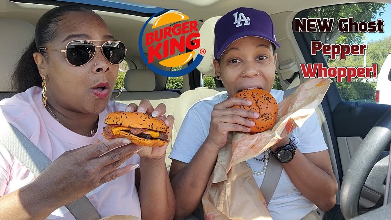 BURGER KING NEW GHOST PEPPER WHOPPER REVIEW & MUKBANG - YouTube