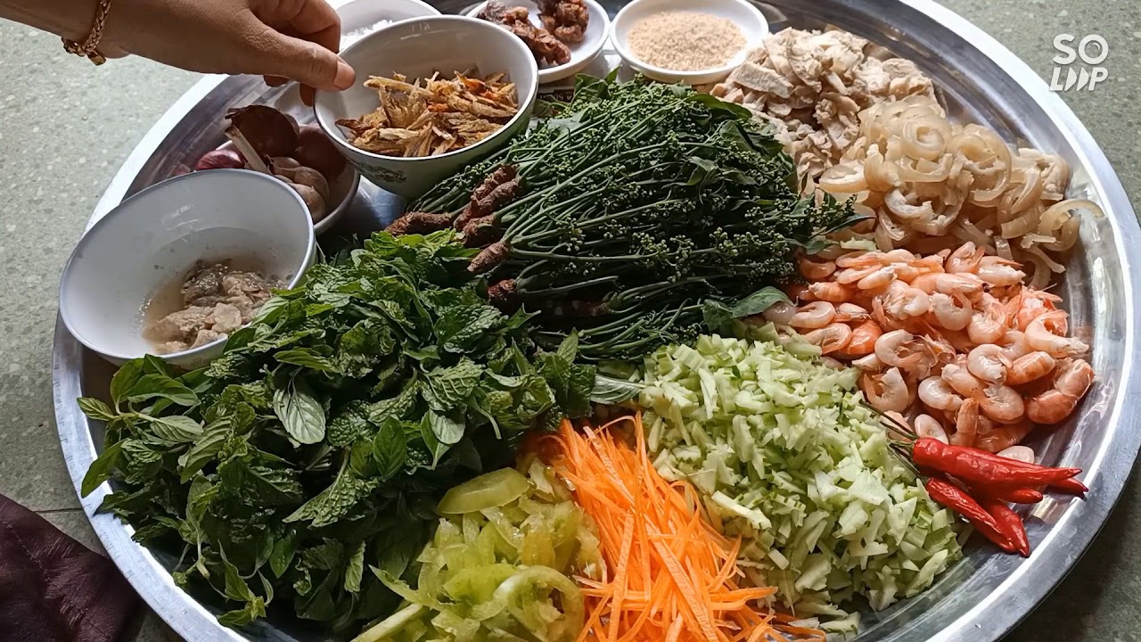 #Food today ម្ហូបថ្ងៃនេះ #How to make Nhem sdao with smoked fish ...