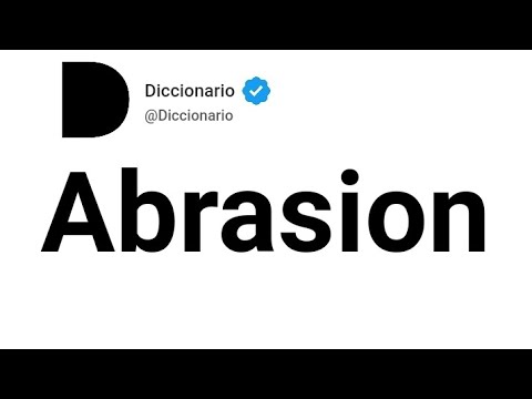 Abrasion Significado En Español - YouTube