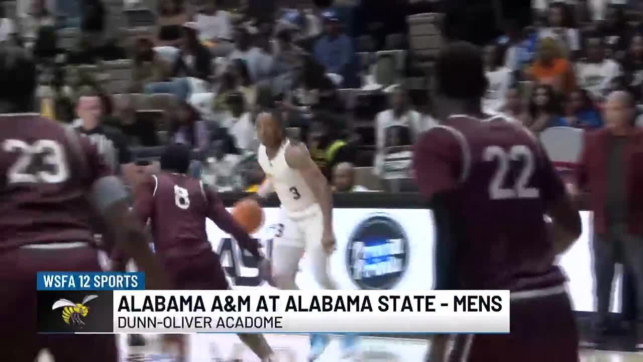 Alabama State men beat rival A&M on Senior Day - YouTube