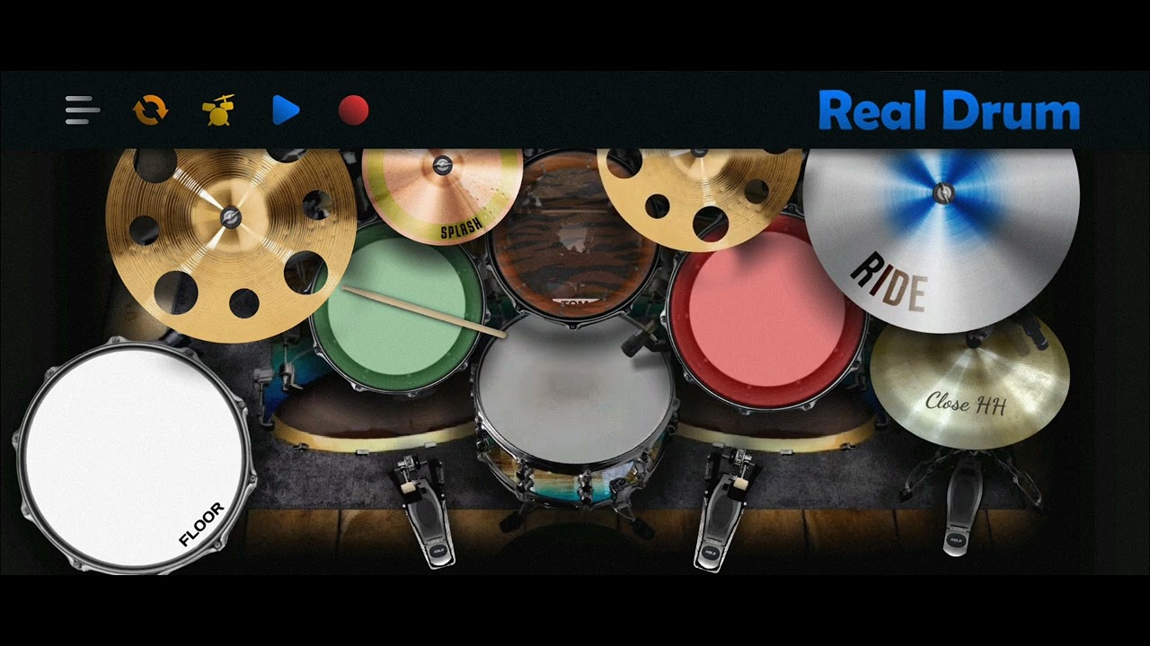 New drummer musical solo v drums playing on real drum mobile app ...
