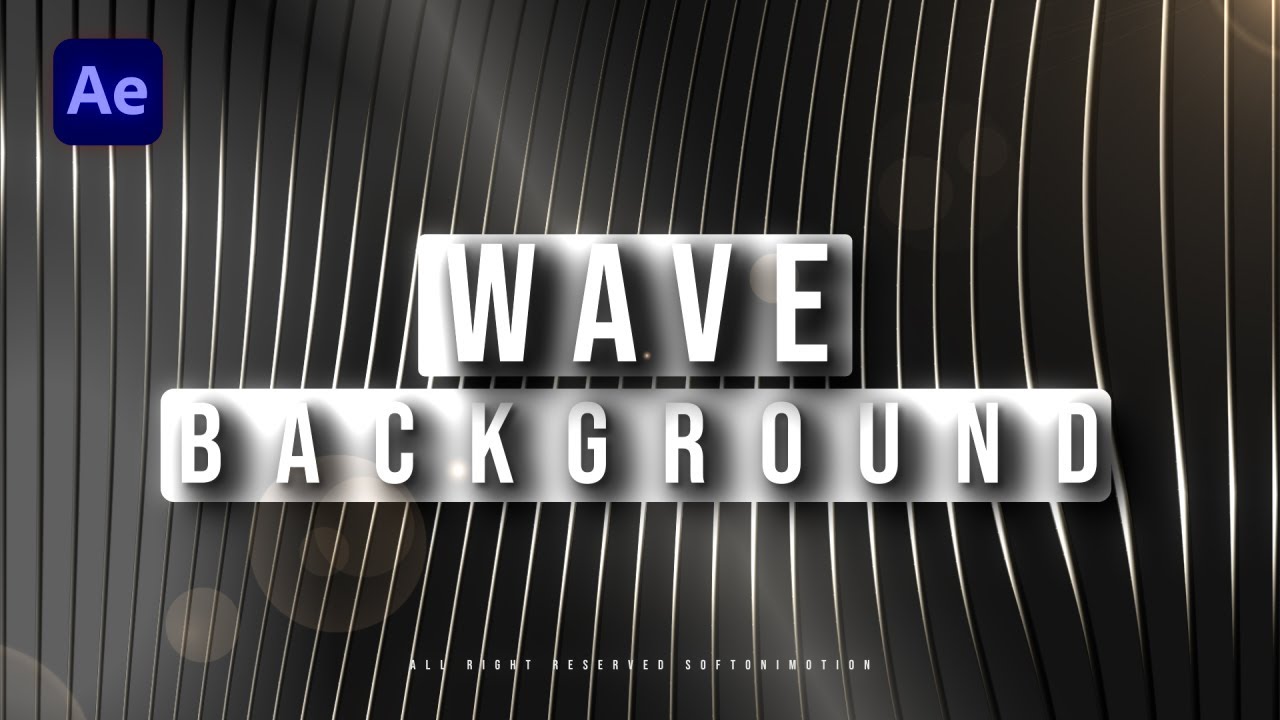 Beautiful Wave Background Animation Tutorial for After Effects - YouTube