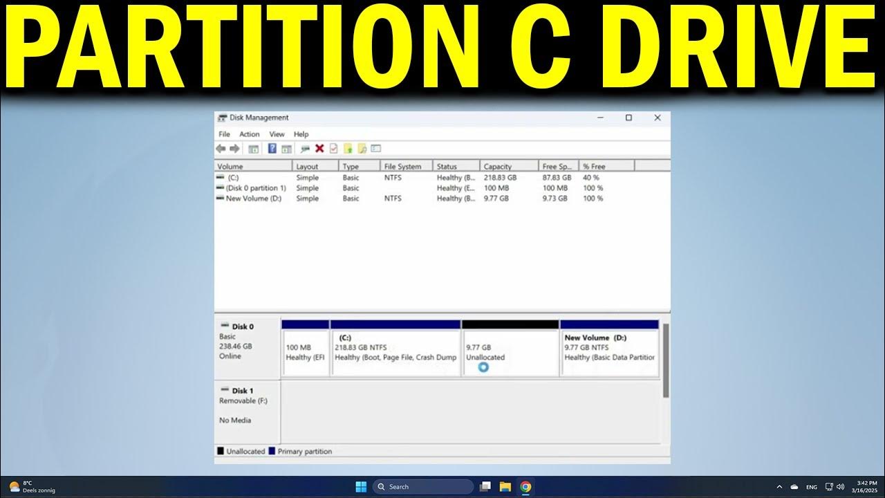 How To Partition C Drive in Windows 11 Without Formatting - Quick Fix - YouTube