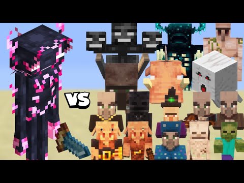 Minecraft ALL MOBS vs DEEPLING PRIEST – Deep Sea Sorcerer Showdown ...