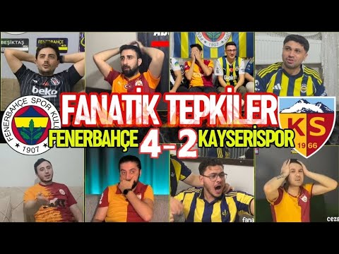 KARTLAR TEKRAR DAĞITILIYOR 😱 FENERBAHÇE 4-2 KAYSERİSPOR 🔥 NEFES KESEN FANATİK TEPKİLER