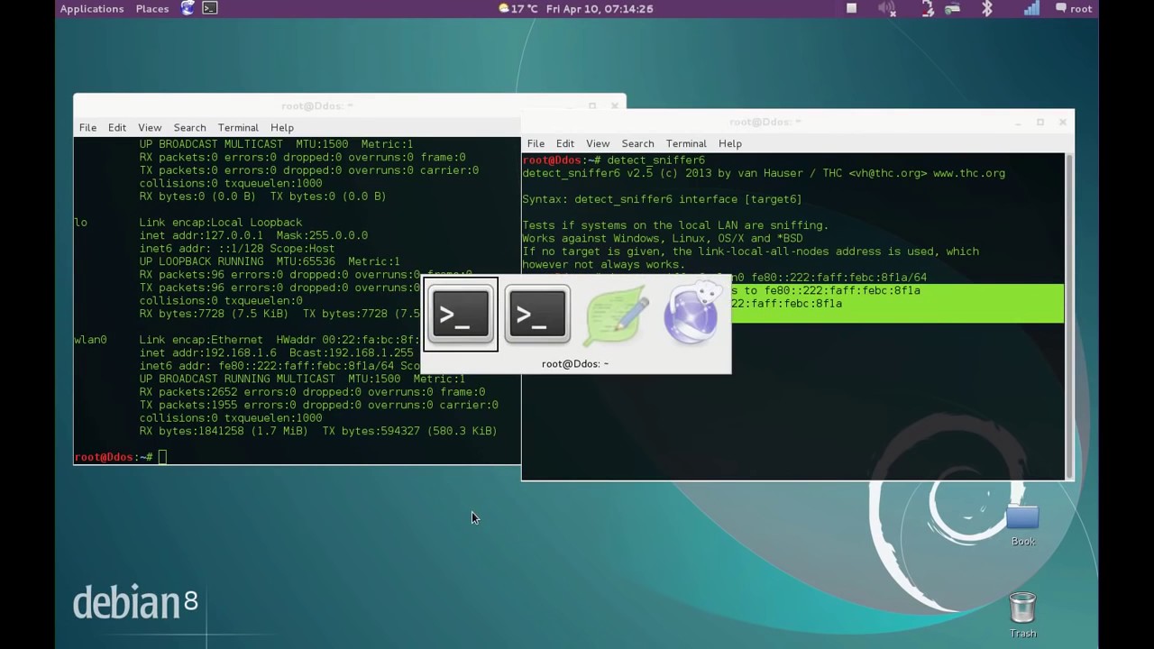 detect sniffer kali linux - YouTube
