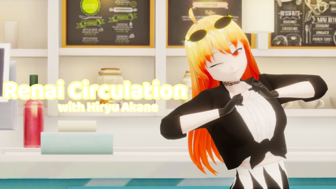 【MMD Vroid】Hiryu Akane/Renai Circulation (600 subscribers special ...