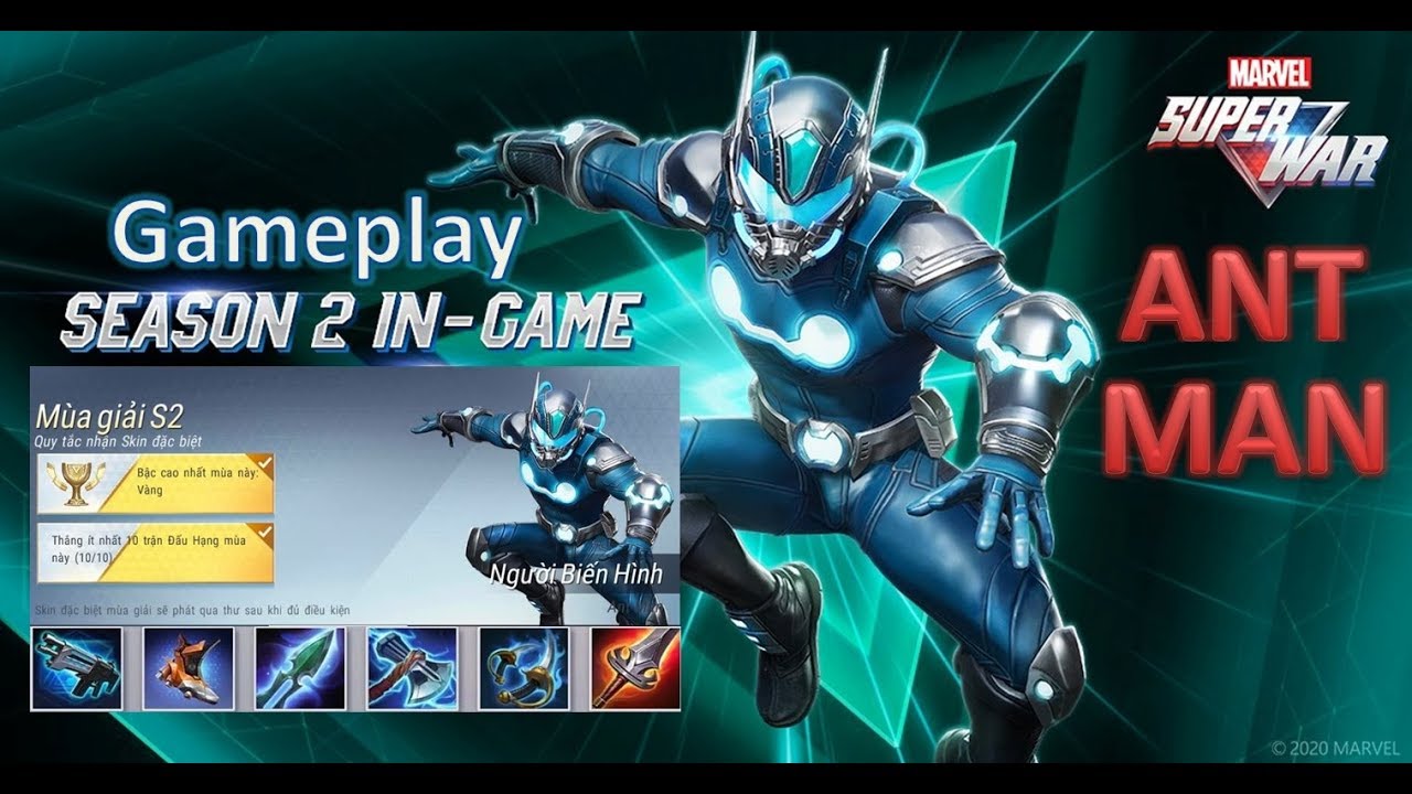 MARVEL Super War - ANT MAN - Blue Costume Gameplay - YouTube