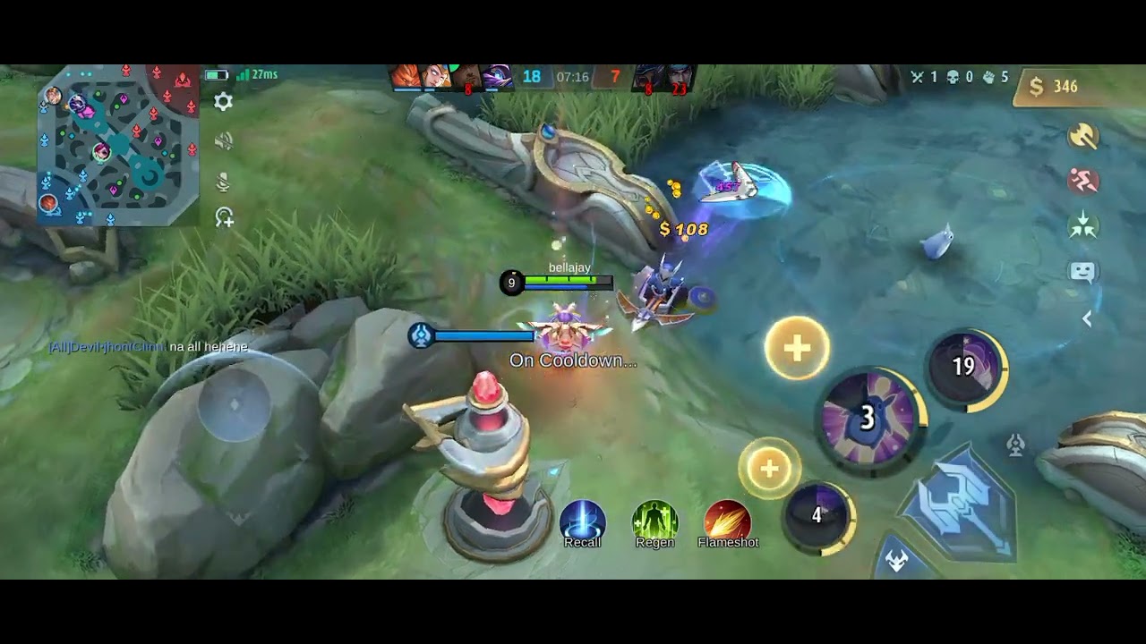 nana triple kill hnd Yan nana gods - YouTube