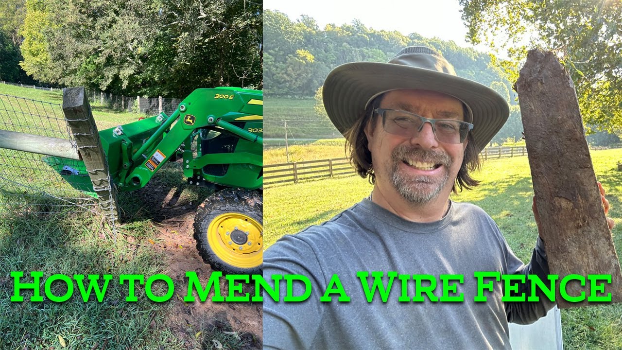 How to Mend a Wire Fence - YouTube