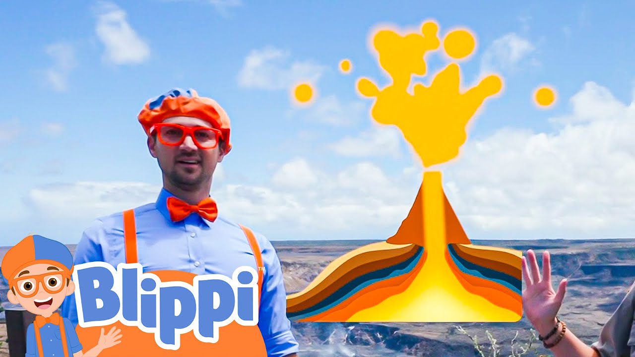 Blippi's Volcano Adventure | T-Rex Ranch Adventures | Kids Songs ...