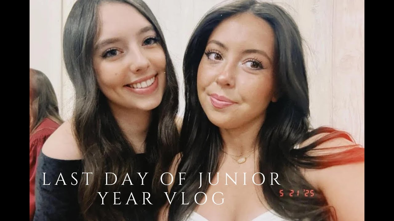 MY LAST DAY AS A JUNIOR VLOG | senior yearbook pics, friends, class ...