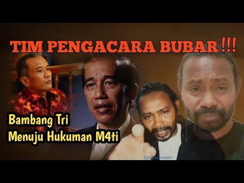 🔴 Bambang Tri Menuju Vonis Hukuman M4T! | Tim Pengacara Bubar !!! - YouTube