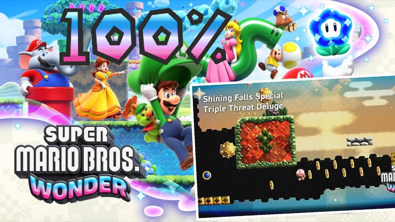 Shining Falls Special - Triple Threat Deluge - Super Mario Bros. Wonder ...