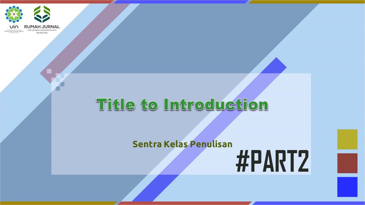 Penulis dan Afiliasi || Title to Introduction Part2 - YouTube