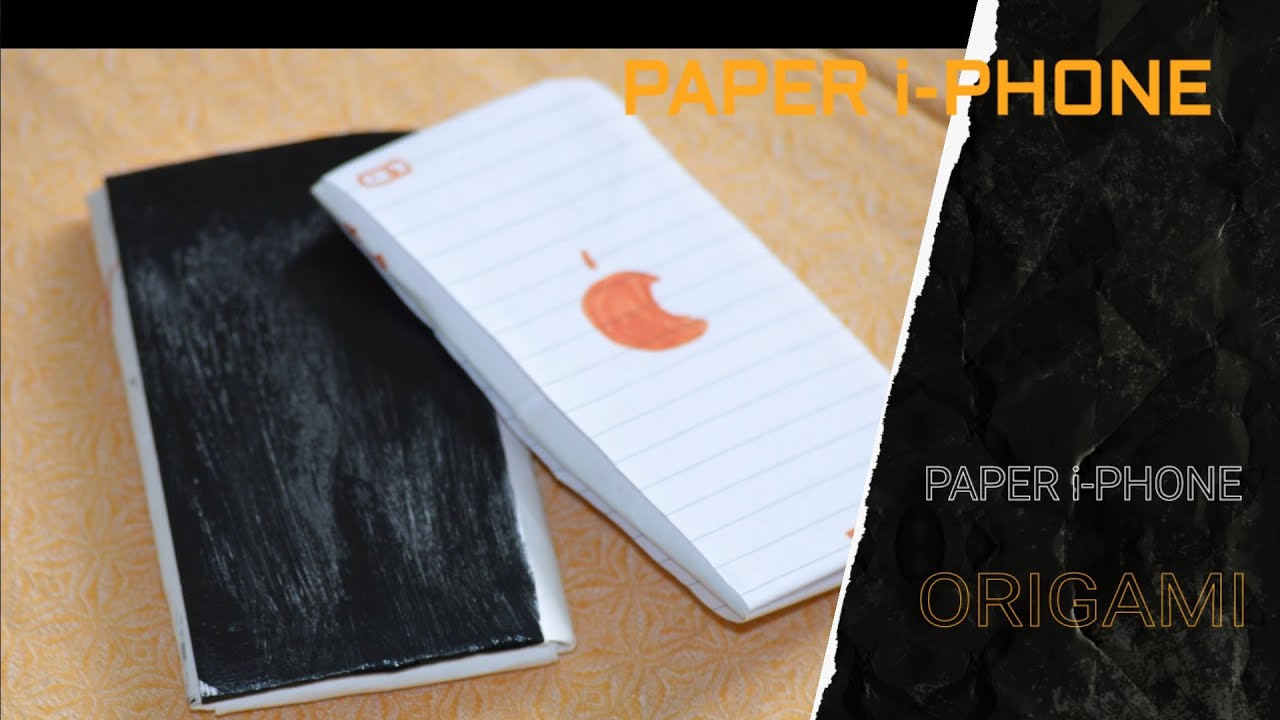 How To Make Apple Phone With Paper (DIY) - YouTube