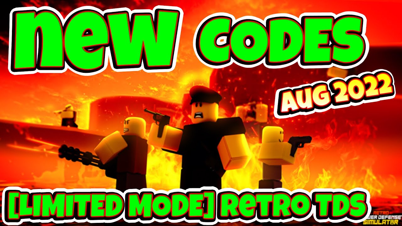 2022 ALL SECRET CODES Roblox [LIMITED MODE] Retro TDS, NEW CODES, ALL WORKING CODES - YouTube