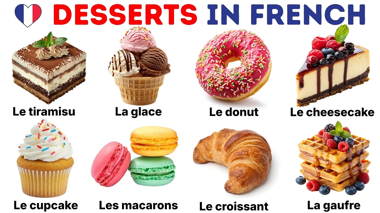 Desserts in French | French Desserts Name | Food Names in French ...