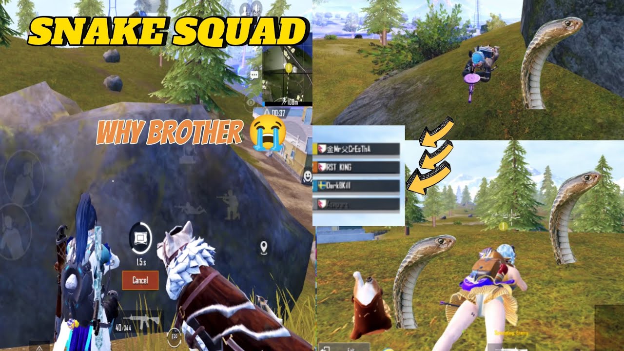 OMG 😱 VICTOR SNAKE SQUAD IN MY LOBBY SEE EVERYONE AND CHEK THIS 😔THIS IS GAME??PUBG . MOBILE ...