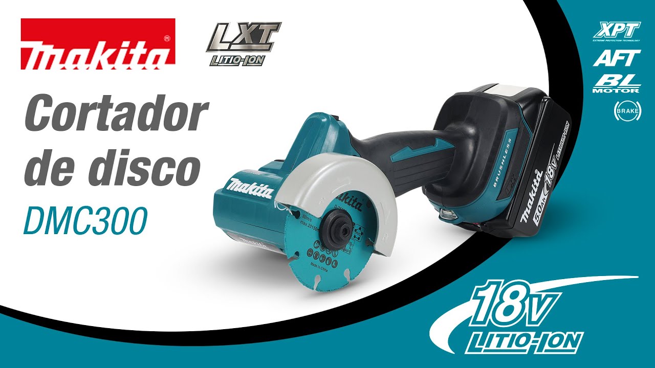 Cortador de disco DMC300 LXT - YouTube