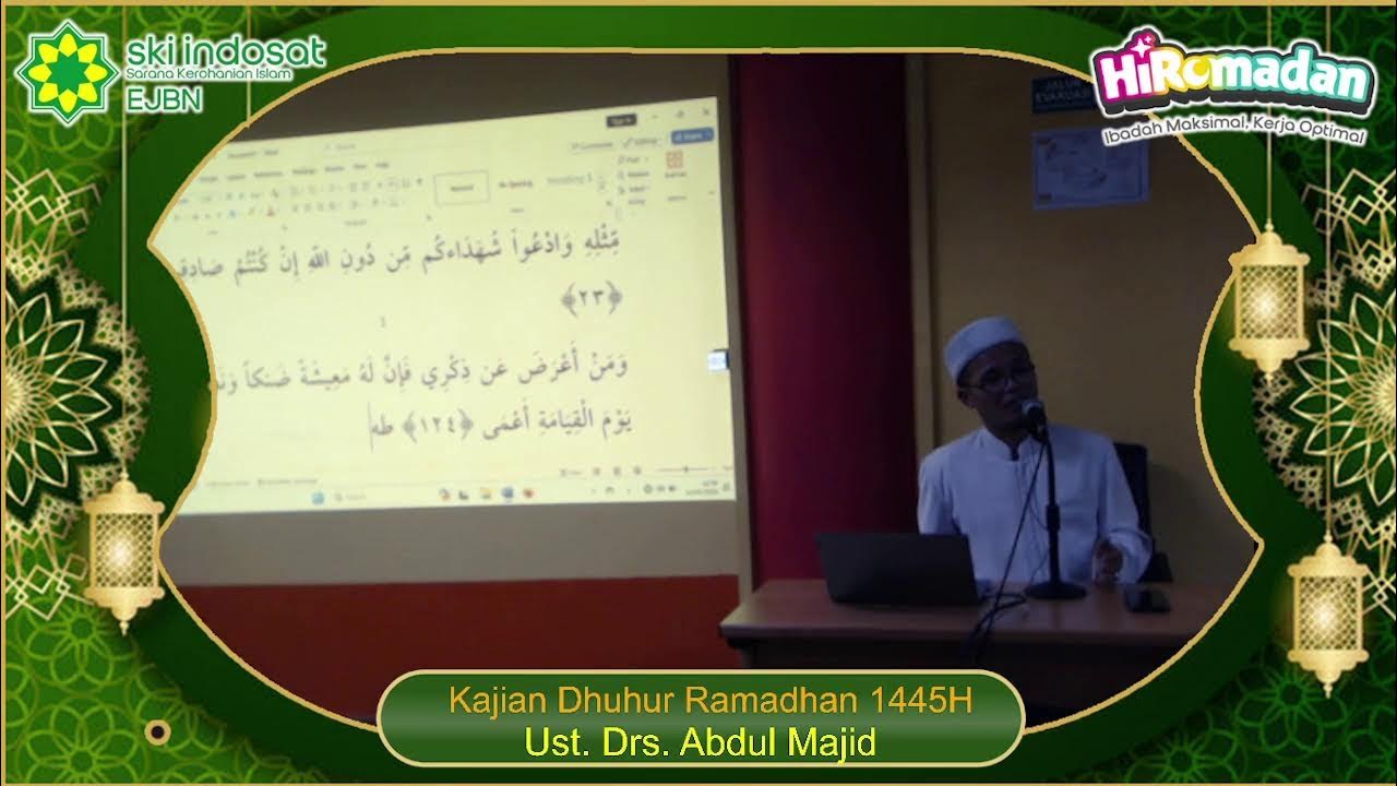 [Ramadhan 1445 H] Kajian Dhuhur 14 Maret 2024 - YouTube
