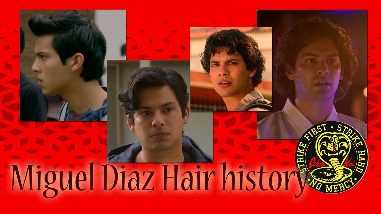 Miguel Diaz hair history Cobra Kai - YouTube